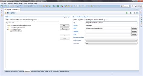 Advanced Tutorials Adding A View In RCP Application