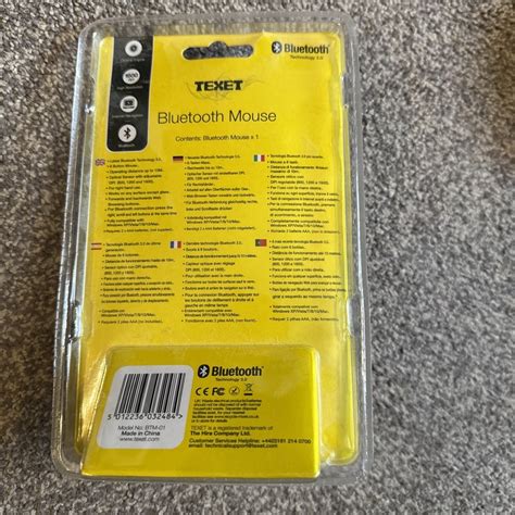 Texet Bluetooth Mouse New And Sealed No Usb Dongle Supplied Model