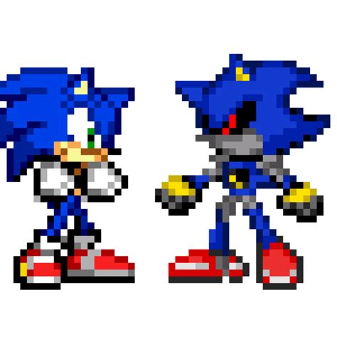 Metal Sonic Pixel Art Metal Sonic Pixel Art