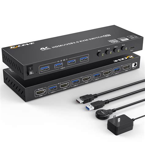 AOOCOO USB 3 0 KVM Switch Review Control 4 PCs Effortlessly Electronikz
