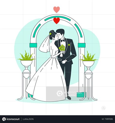 Wedding Lottie Json Animation Animation Free Download Miscellaneous Animations Iconscout