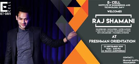 E Cell Iet Davv On Linkedin Orientation Freshers Expert Us Event Session