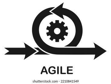 Agile Development Methodology Icon Vector Illustration Stock Vector Royalty Free 2210841549