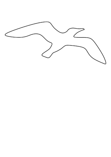 Flying Seagull Template Printable Pdf Download