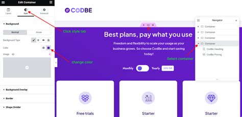 Customize The Colors Of Each Elements In Codbe Theme Acmeedesign