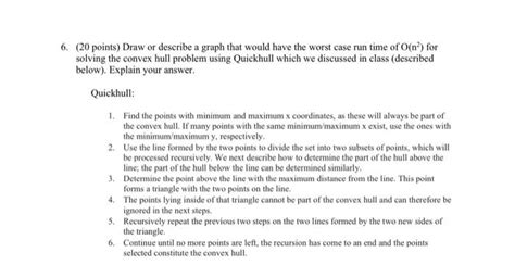 Solved 20 Points Draw Or Describe A Graph That Would Have
