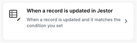 When A Record Is Updated In Jestor