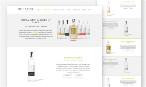 Scratch Distillery Website Design And Development On Behance