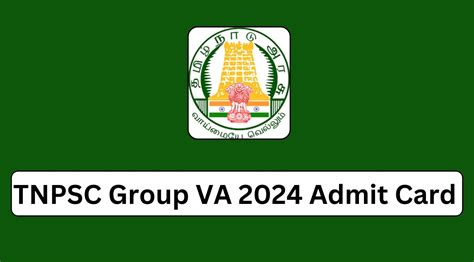 Tnpsc Group Va 2024 Admit Card Tamilanguide