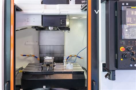 Premium Photo Close Up Front View Of Numerically Controlled Machine Tool