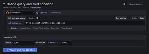 queries and conditions grafana documentation