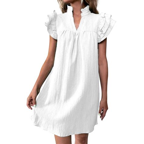 Taiyuecwj Midi Dress With Sleeves Neutral Dress For Women Island