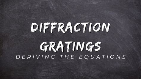 Diffraction Gratings Explained Youtube