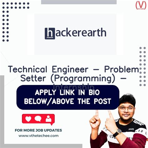 Hackerearth Is Hiring For Technical Engineer Problem Setter