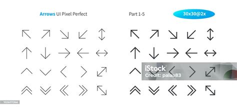 화살표 Ui 픽셀 완벽 한 잘 만들어진 벡터 얇은 선 및 고체 아이콘 30 2 그리드 웹 그래픽 및 애플 리 케이 션에 대 한 X 간단한 최소한의 그림 15 부 갈매기표