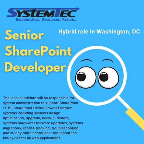 Systemtec On Linkedin Sharepointdeveloper Sharepointjobs Sharepointdeveloperroles Dcjobs