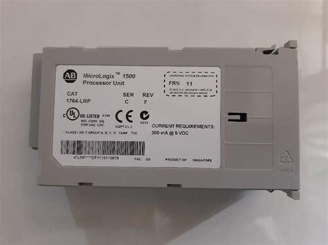 RS Digital Allen Bradley PLC Micrologix PLC LRP MM RTC At Piece In