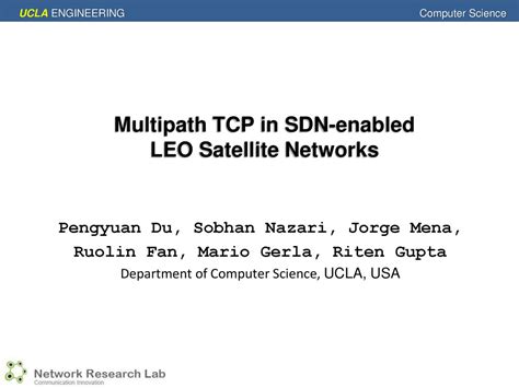 Multipath Tcp In Sdn Enabled Leo Satellite Networks Ppt Download