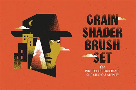 True Grit Texture Supply Grain Shader Brush Set For Photoshop