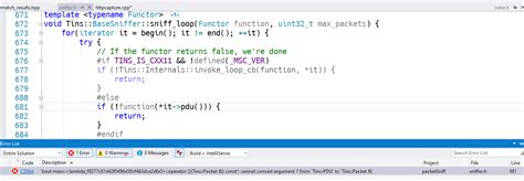 c2664 error on sniffer h · issue 360 · mfontanini libtins · github