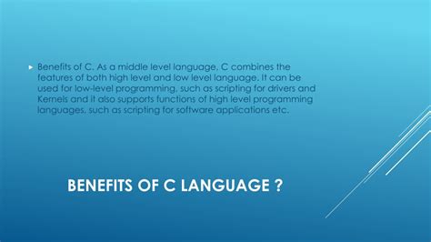 ppt c language training in delhi powerpoint presentation free