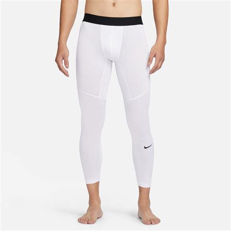 Nike Pro White Full Length Dri Fit Nike Id
