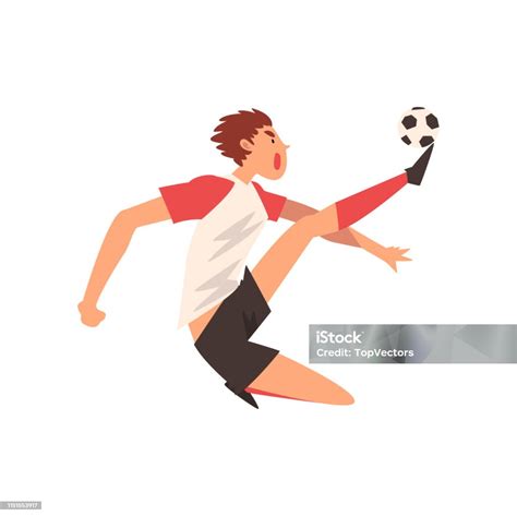 직업적인 축구 선수는 공 제복 훈련에 있는 축구 선수 성격 및 연습 축구 벡터 일러스트를 걷어 차기 Championship에 대한 스톡 벡터 아트 및 기타 이미지 Istock