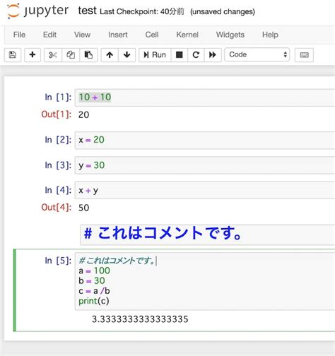 Jupyter 出力結果 収納 MiaT3Lu