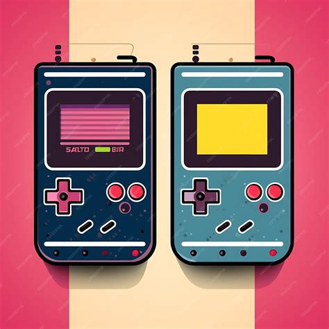 premium ai image retro game console tag pixelated graphics game controller bo 2d card design