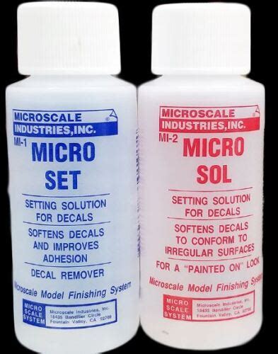 Microscale Micro Setmicro Sol Decal Setting Solution Set Mi 1mi 2