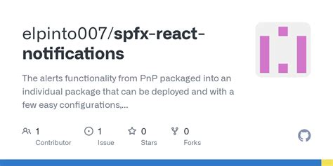 GitHub Elpinto Spfx React Notifications The Alerts Functionality From PnP Packaged Into An