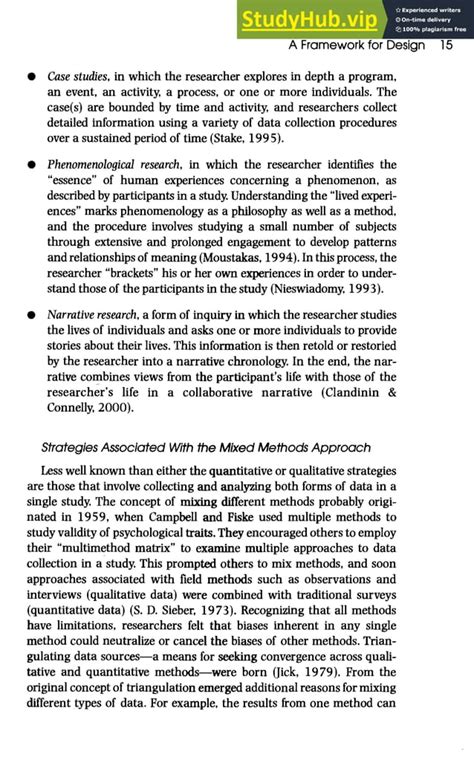 2003 Creswell A Framework For Design Pdf