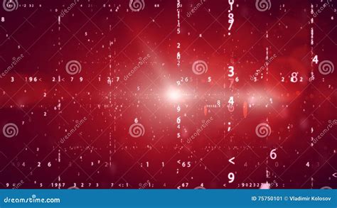 Cyberspace With Digital Binary Code Stock Illustration Illustration