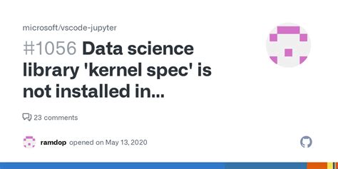 Data Science Library Kernel Spec Is Not Installed In Interpreter