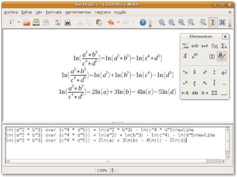 LibreOffice Math Math