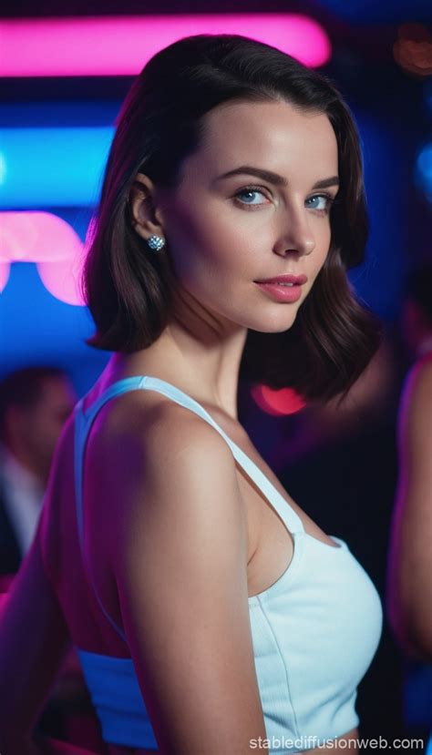 Lana Rhoades In Night Club Stable Diffusion Online