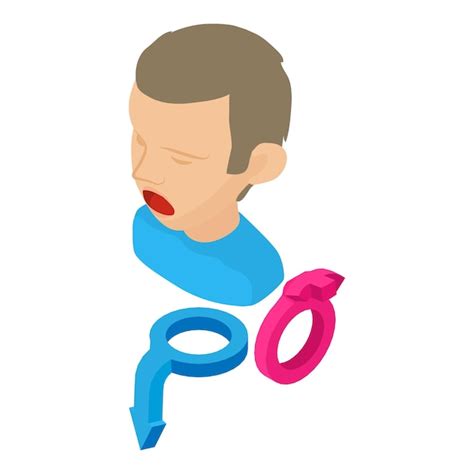 Premium Vector Sexual Dysfunction Icon Isometric Vector Young Man