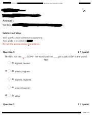 Understanding Quiz On Macroeconomics Principles I Course Hero