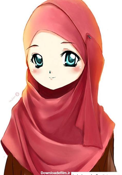 عکس کارتونی دخترانه با حجاب