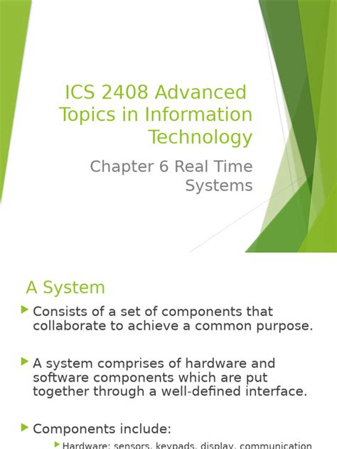 Chapter 8 Real Time Systems Pdf Embedded System System