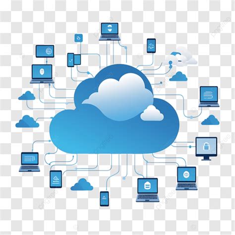 원활한 데이터 관리 및 저장을 위한 클라우드 컴퓨팅 솔루션 클라우드 컴퓨팅 데이터 저장고 네트워크 연결 Png 일러스트 및 이미지 에 대한 무료 다운로드 Pngtree