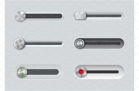Ui Slider Bar Buttons Controls Masterbundles