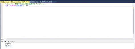 Sql道場 変換関数 Convert関数 けちゃふらんのシステム開発道具箱