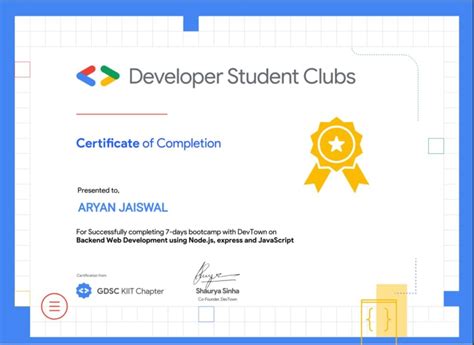 Aryan Jaiswal On Linkedin Gdsc Aws Nodejs Backend Devtown