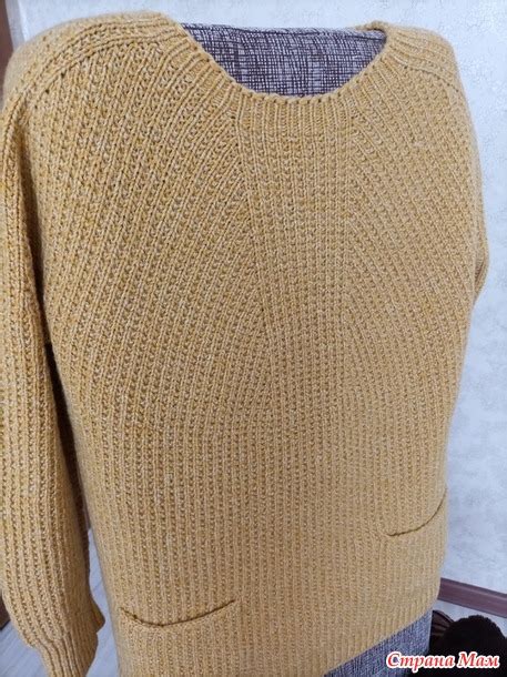 Свитер женский спицами реглан сверху - Вязание - Страна Мам