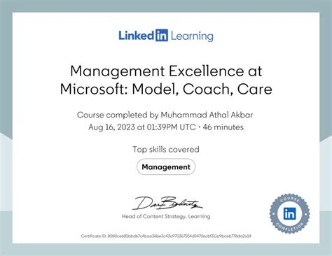 Muhammad Athal Akbar On Linkedin Certificate Of Completion