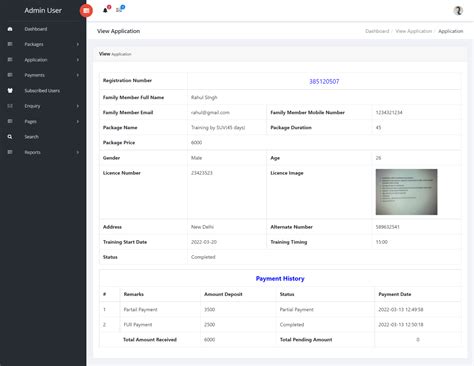 Car Driving School Management System Using Php And Mysql Project Phpgurukul