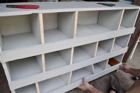 DIY Nesting Boxes Made From A Bookshelf My Creative Days