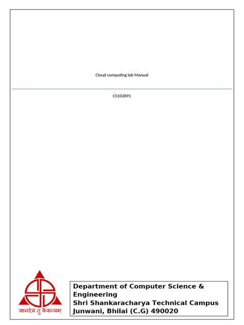 Lab Manual Cloud Computing Pdf Cloud Computing Software As A Service