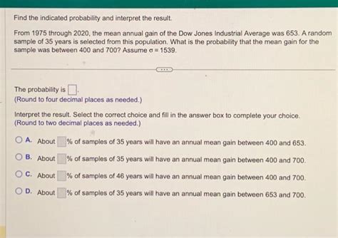 Find The Indicated Probability And Interpret The